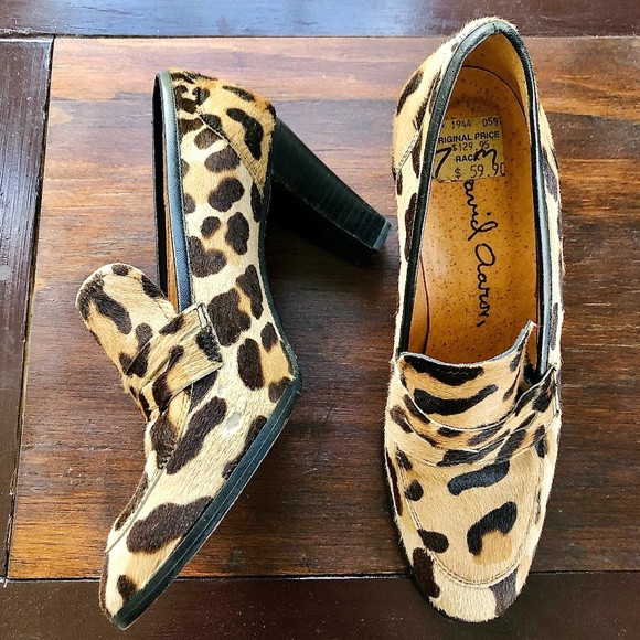David Aaron | Shoes | Vintage David Aaron Calf Hair Leather Cheetah ...